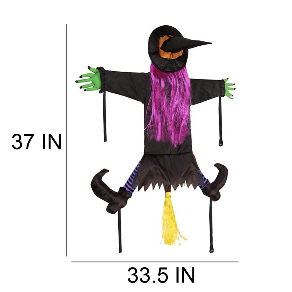 Witch Hugging Tree Halloween Decoration Door Porch... – Grandado