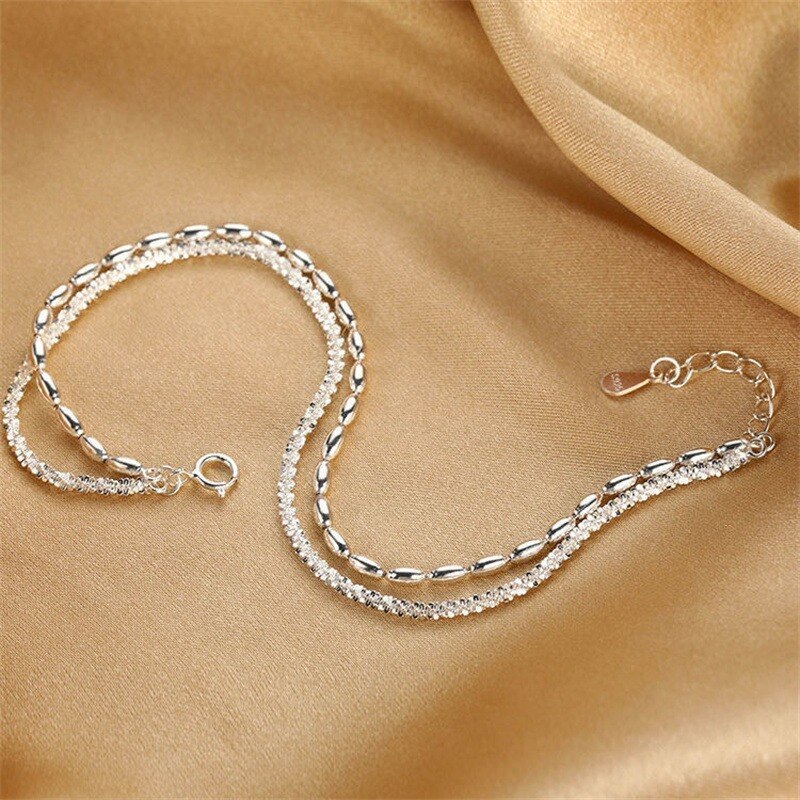 Sparkling Double-layer Bracelet Beads Gypsophila I... – Grandado