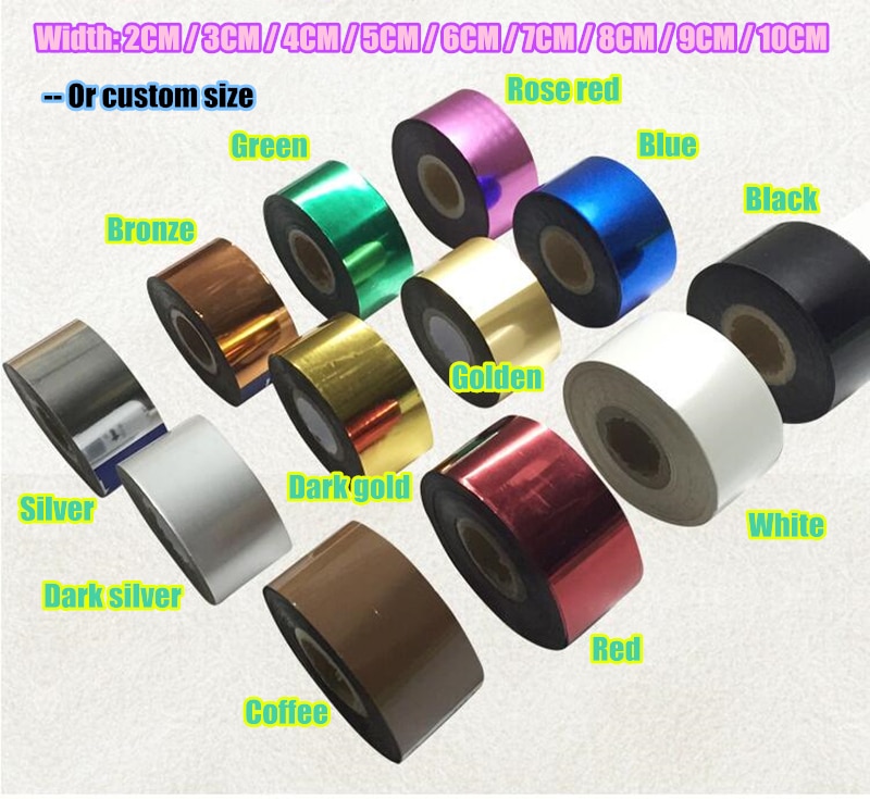 Diy premium paper pvc leather gold stamping foil b... – Grandado