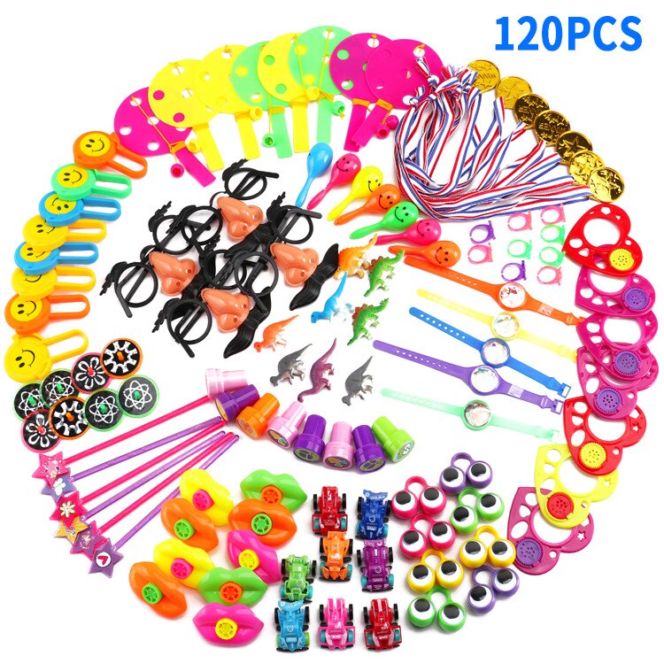 120Pcs Children Birthday Party favor Prizes Assort... – Grandado