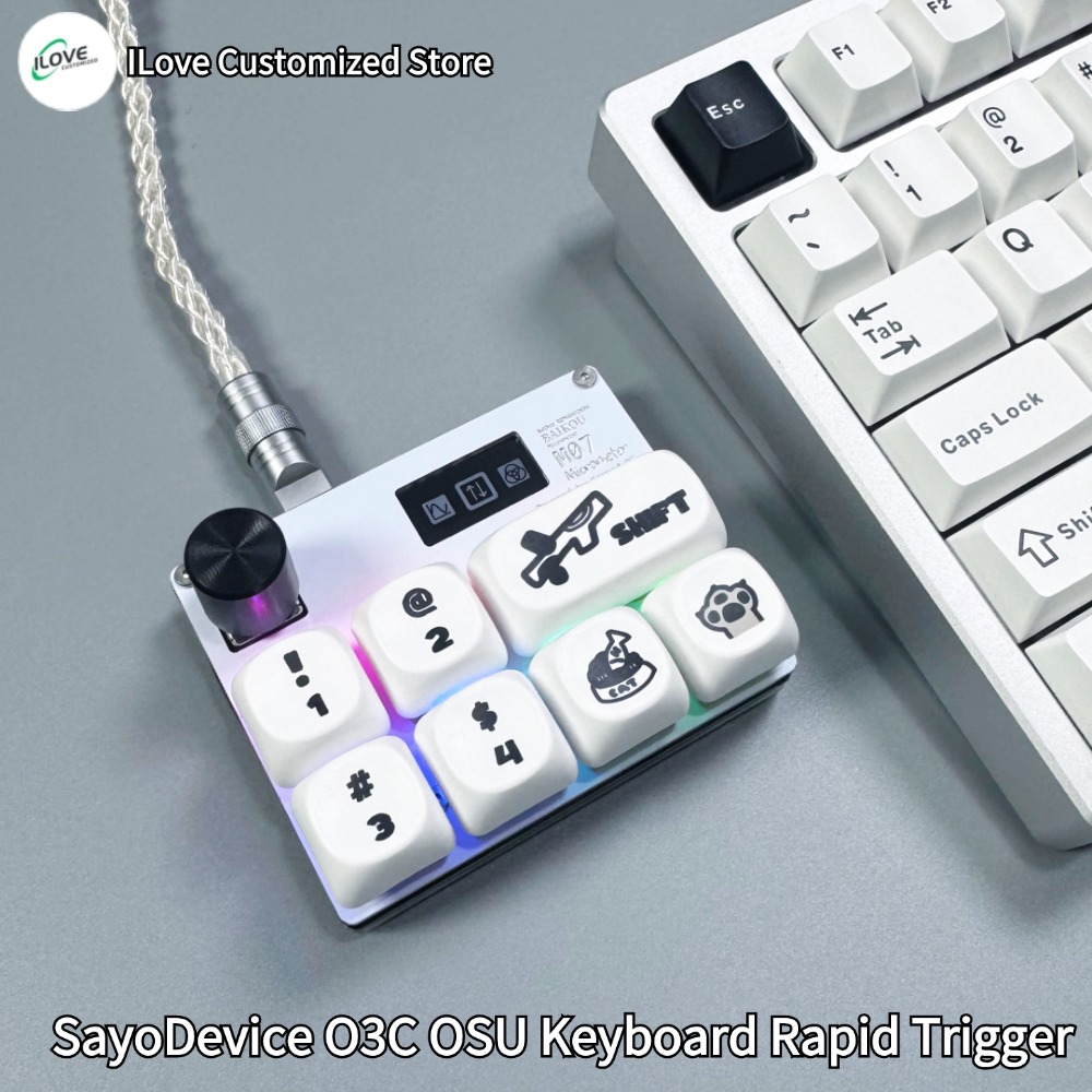 Sayodevice o3c osu-tastatur, hurtigudløsende hall... – Grandado