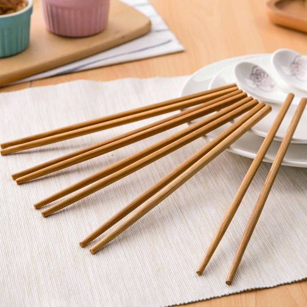 10 Pairs Bamboo Wood Chopsticks Healthy Chinese Re... – Grandado