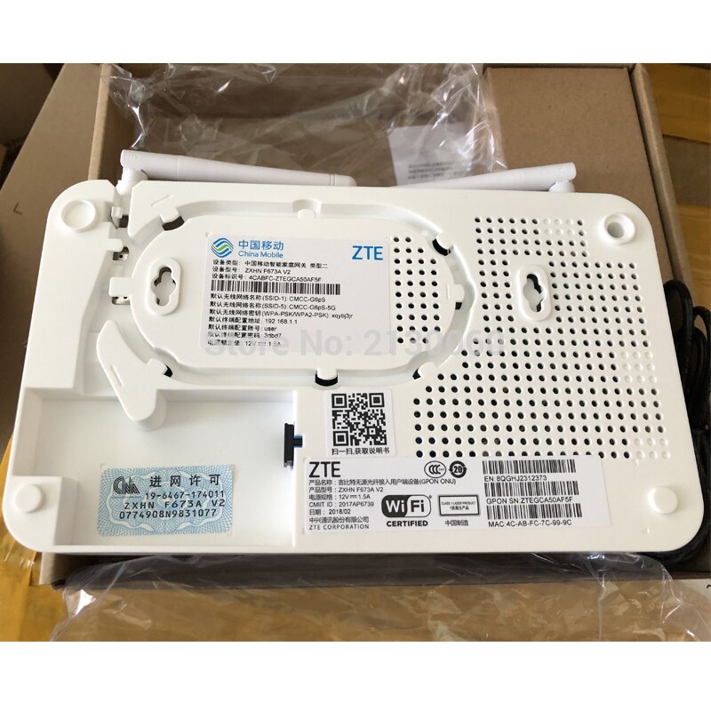FTTH ONT ZTE F673A V2 GPON ONU 4GE+TEL+USB+Wifi En... – Grandado