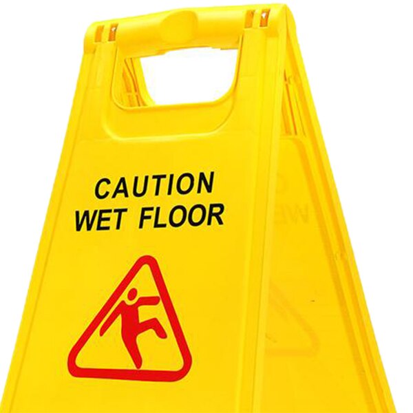 CAUTION WET FLOOR Yellow Warning Wet Floor Sign Sa... – Grandado