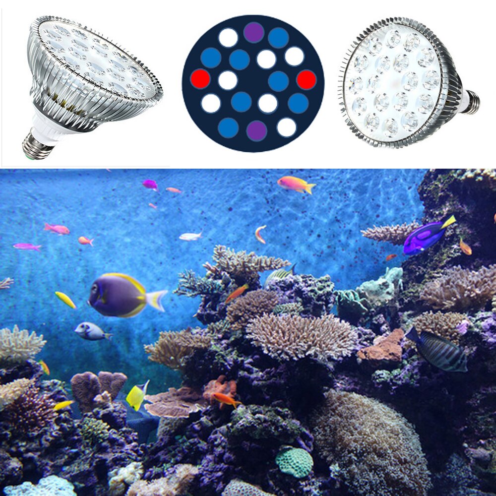 E27 54W Full Spectrum LED Light Aquarium PAR38 Cor... – Vicedeal
