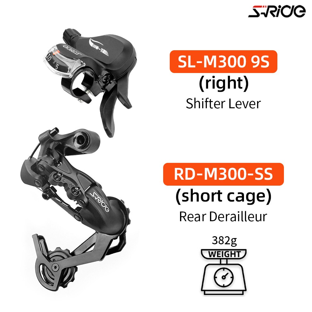 S-Ride M300 Groupset MTB 1x9 Speed Derailleur 11-2... – Vicedeal