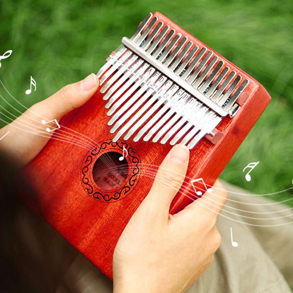 Kalimba 17- tangent tumme piano mahogny musikinstr... – Grandado