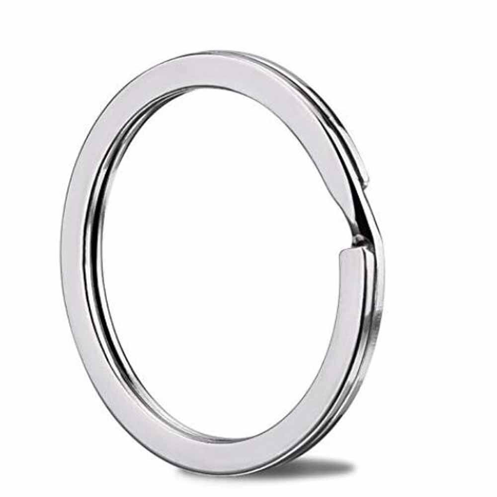30 PCS Round Flat Key Chain Rings Metal Split Ring... – Grandado
