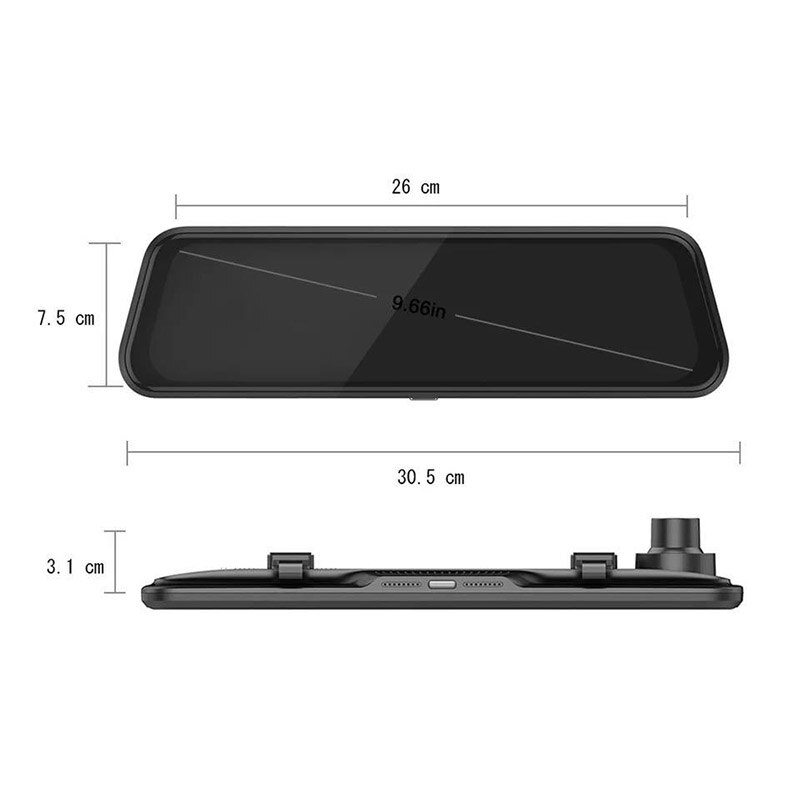 Full HD Mirror Dash Cam Video Recorder Smart Car F... – Grandado