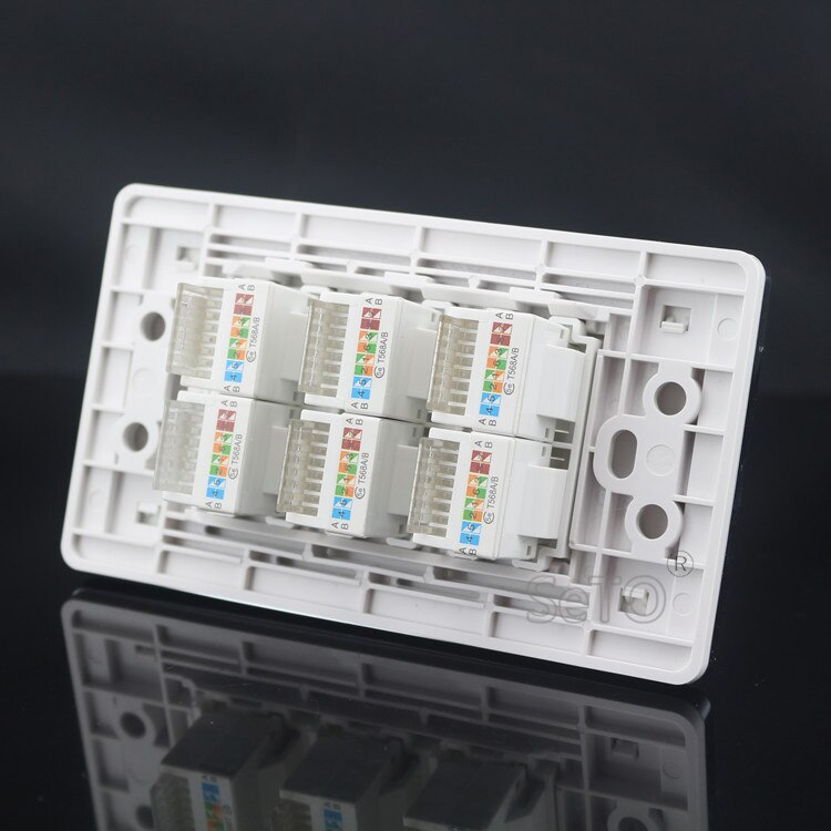 SeTo 120 Type 6 Ports RJ45 Cat5e Network Lan Panel... – Grandado