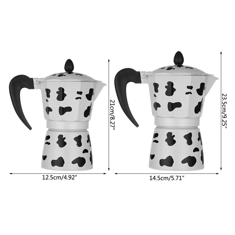 Cow Printed Coffee Maker Aluminum Alloy Moka Pot E... – Grandado