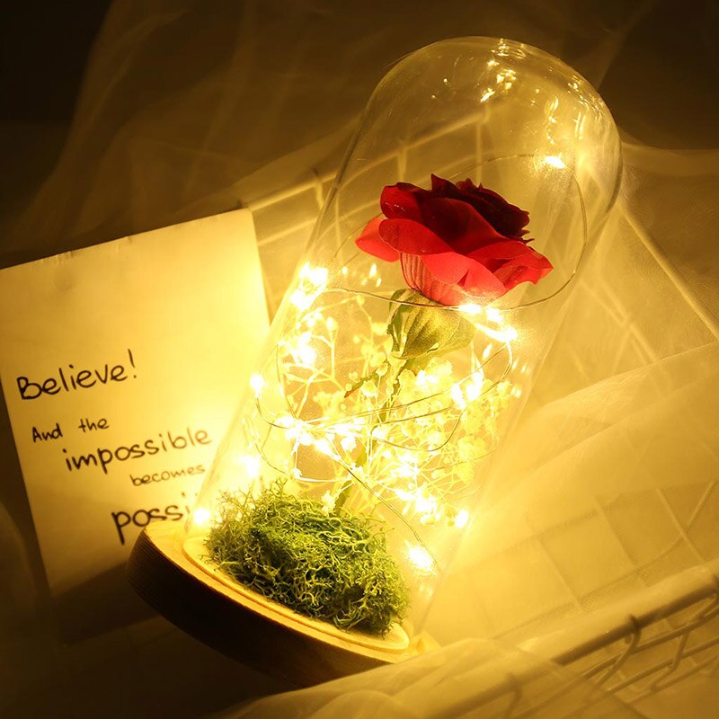 Romantic LED Flower Night Motion Lamp Valentine's ... – Grandado