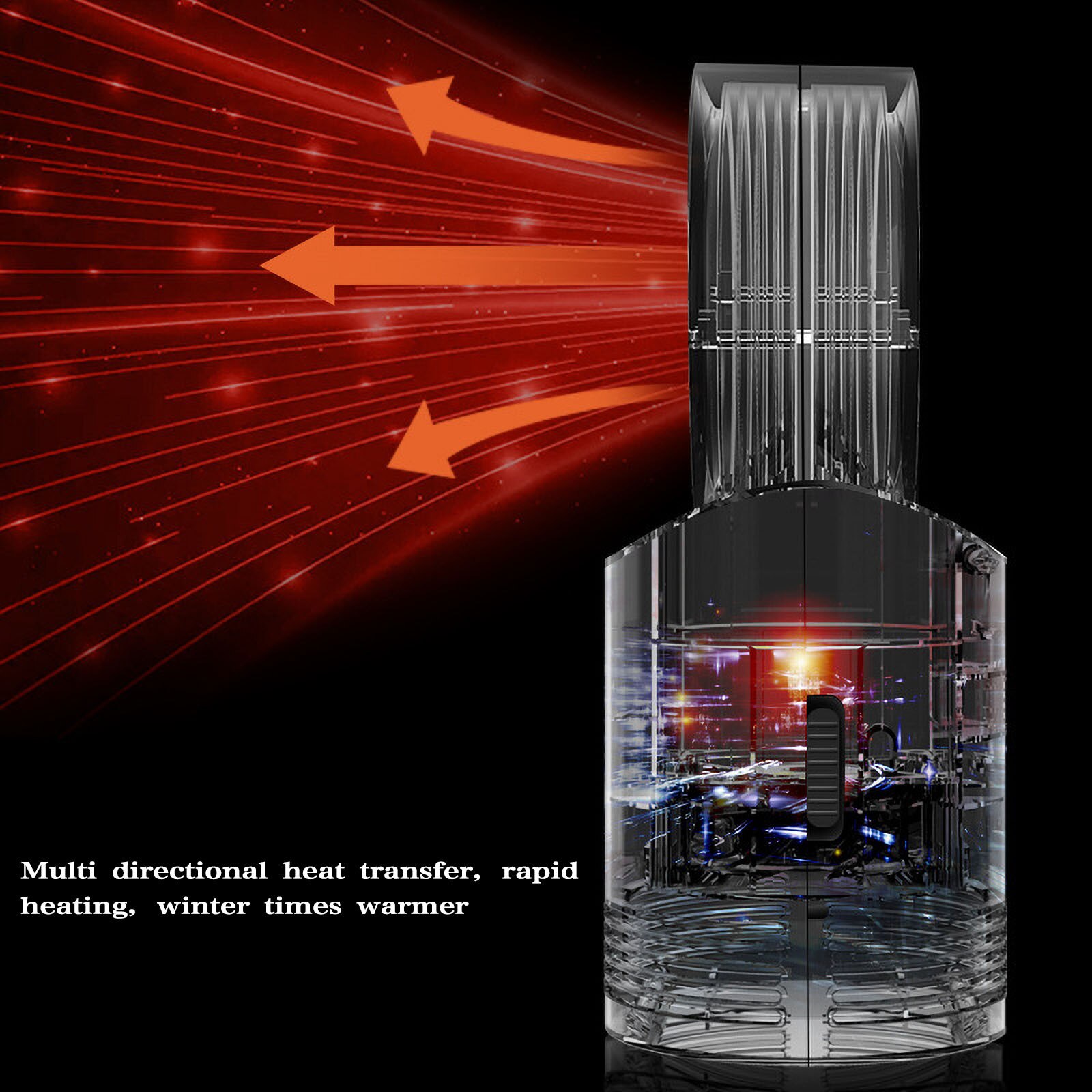 Electric Fan Heater Air Warmer Leafless Fan Heater... – Grandado