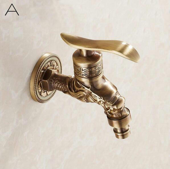 Antique bronze bibcock, cold tap, washing mashine ... – Grandado