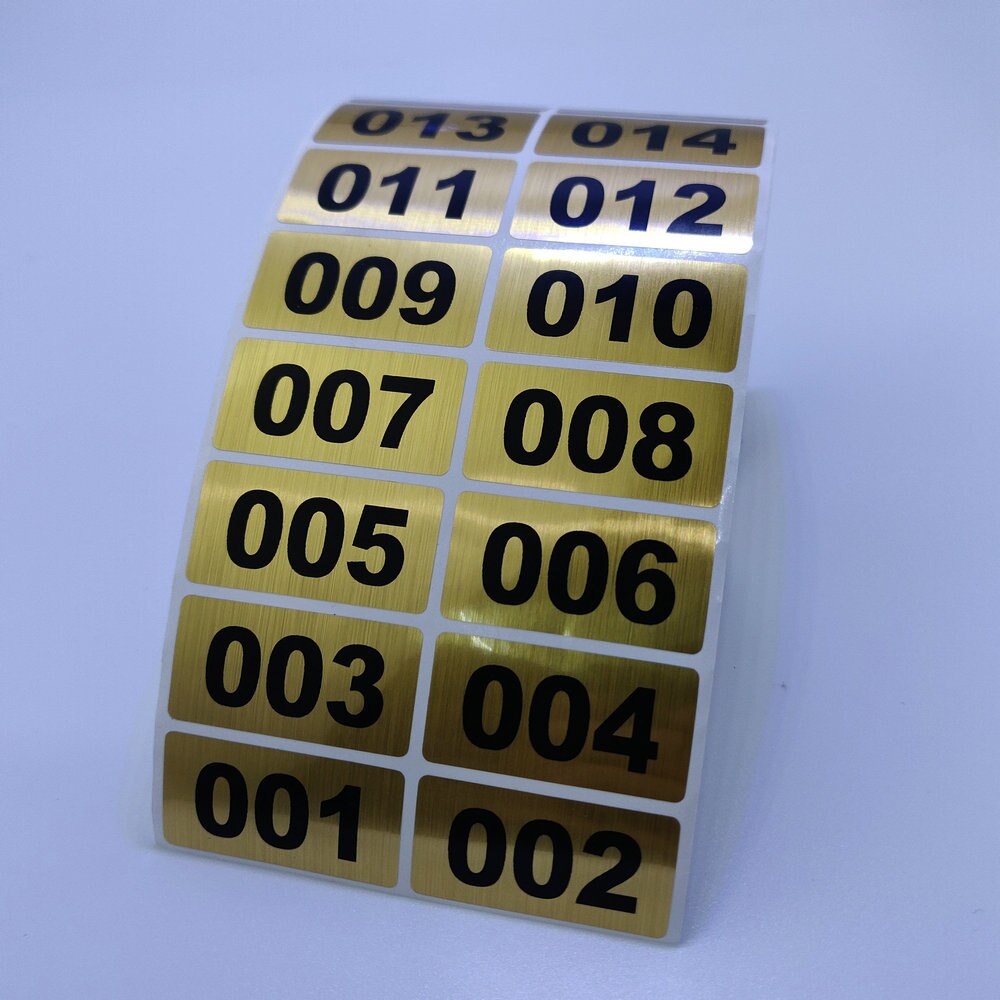 1000 Consecutive Sequential Numbering Labels Adhes... – Vicedeal