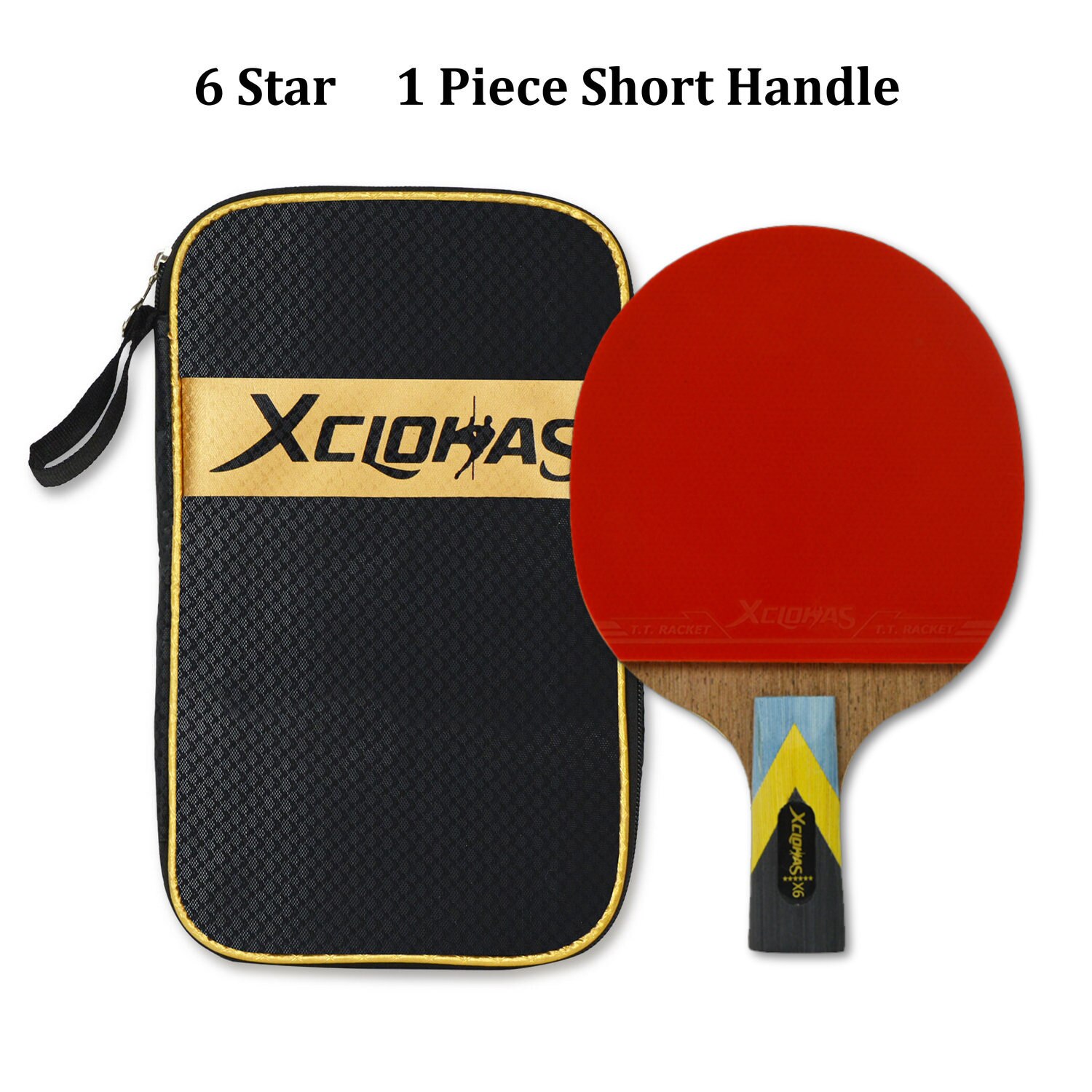 Tennis Table Racket Short Long Handle Carbon Blade... – Vicedeal