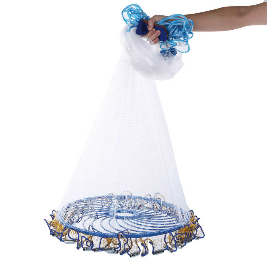 USA Fishing Net Hand Casting Net 2.4--4.8M With Si... – Vicedeal