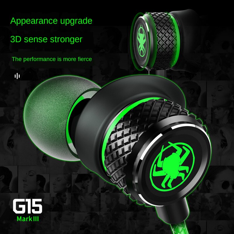 G15 Metal Wire Control In-Ear Gaming Mobile Phone ... – Grandado
