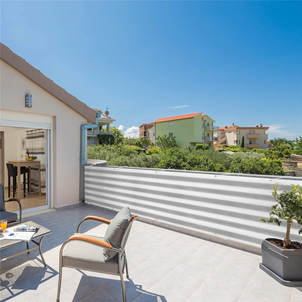 Anti-uv solskærmsnet udendørs have balkon vindskær... – Grandado