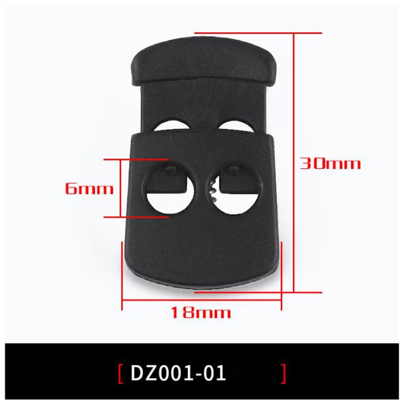 500Pcs Plastic Zwart Koord Lock Spring Sluiting St... – Grandado