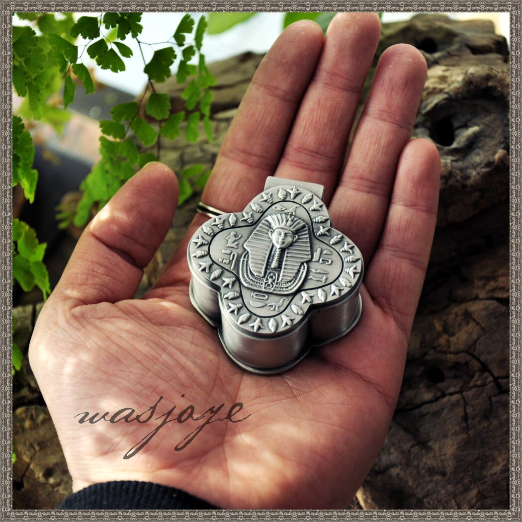 Small Small Size Vintage Egypt Metal Jewelry Case ... – Vicedeal