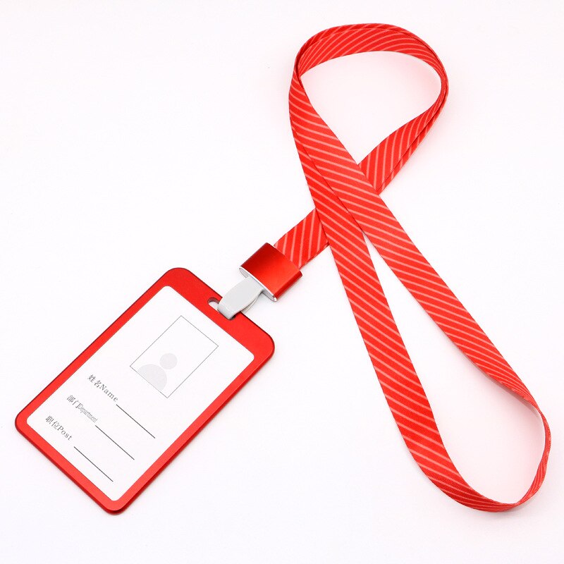 Metal ID Card Holder Lanyard Badge Holder Name Ide... – Vicedeal