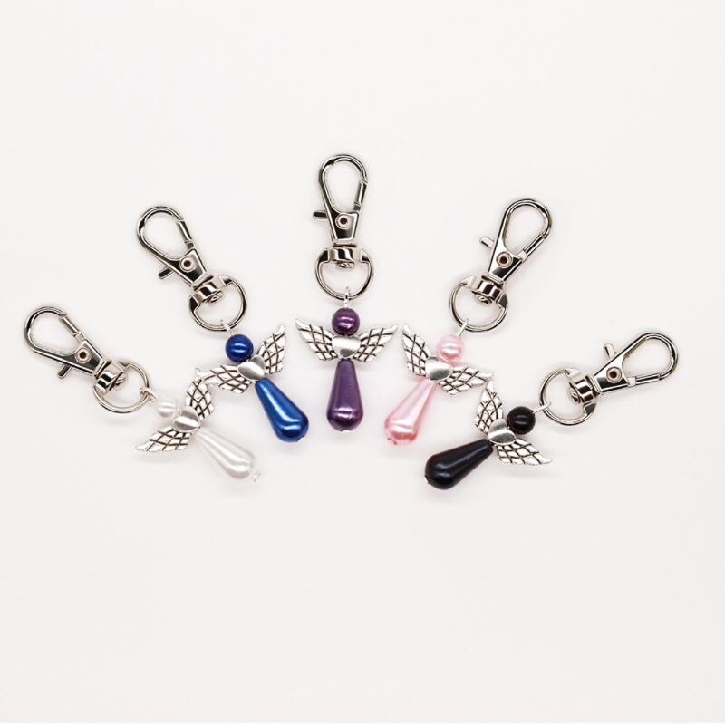 25pcs/set Angel Wings Keychain Keyring Kraft Tags ... – Grandado