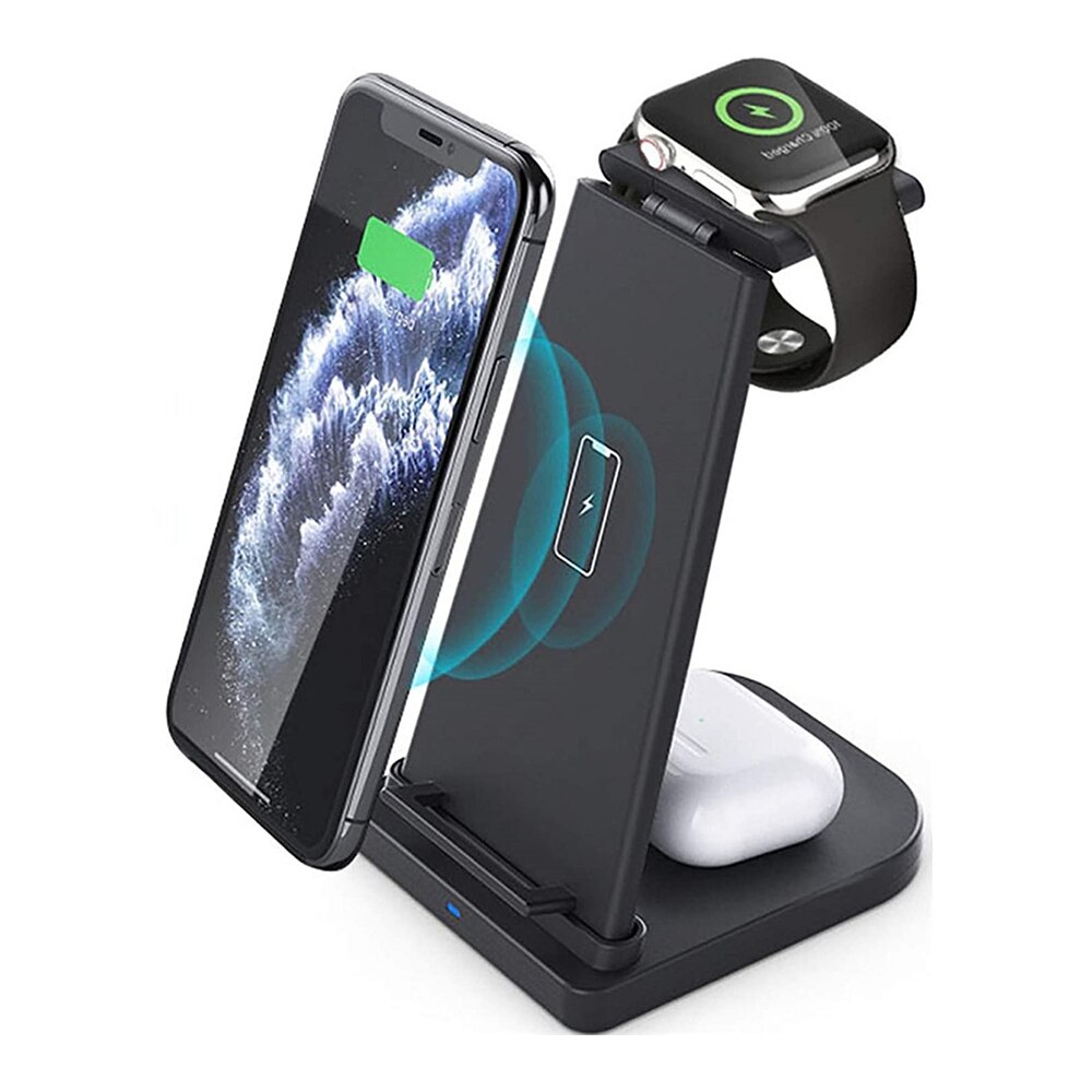 Qi 15w hurtig trådløs lader til iphone 8 x xr xs ... – Grandado