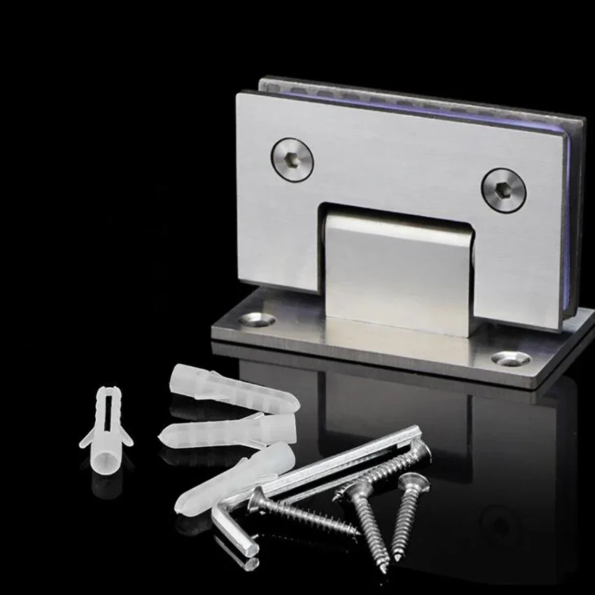 Stainless Steel Shower Glass Door Hinge 90 Degree ... – Grandado