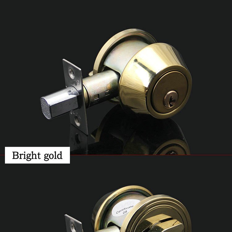 Double Cylinder with Deadbolt Auxiliary door Lock ... – Vicedeal