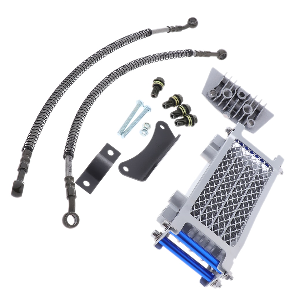 Sliver Engine Oil Cooler Kit Cooler Cooling Radiat... – Vicedeal