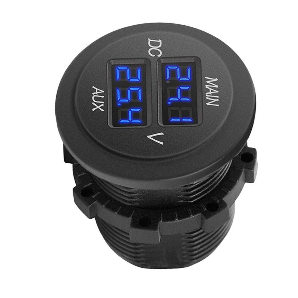 12V-24V Aux Belangrijkste Dual Led Voltmeter Volta... – Grandado