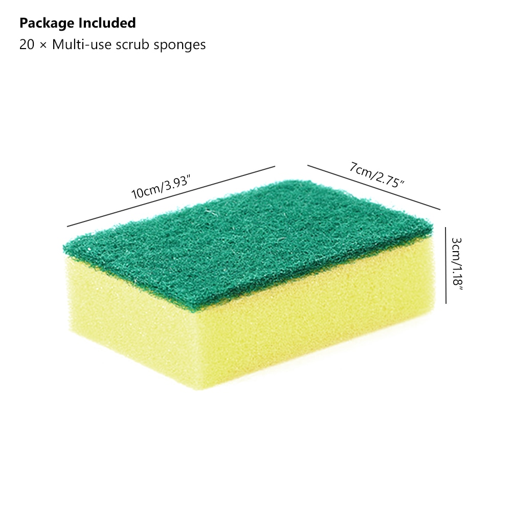 10Pcs 2-Zijdig Scrub Spons Afwassen Spons Keuken A... – Grandado