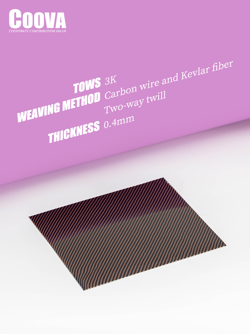 F506 COOVA Golden&Carbon Fiber Sheet Twill Rea... – Grandado