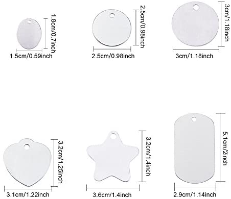 30 bloco redondo misturado que carimba os pingente... – Vicedeal