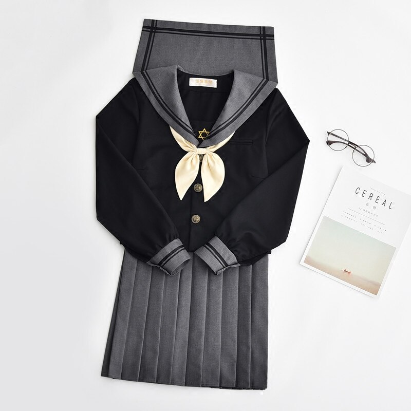 High school students uniform jk long sleeve sailor... – Grandado