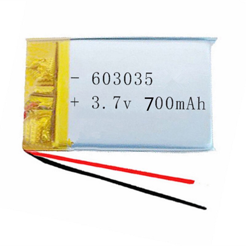 Polymer battery 700 mah 3.7 V 603035 smart home Li... – Grandado