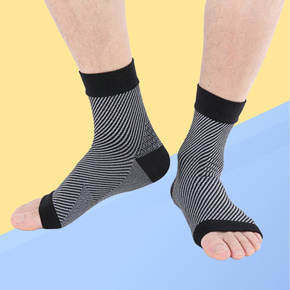 2 Pairs Foot Sleeve Socks Elastic Breathable Socks... – Vicedeal
