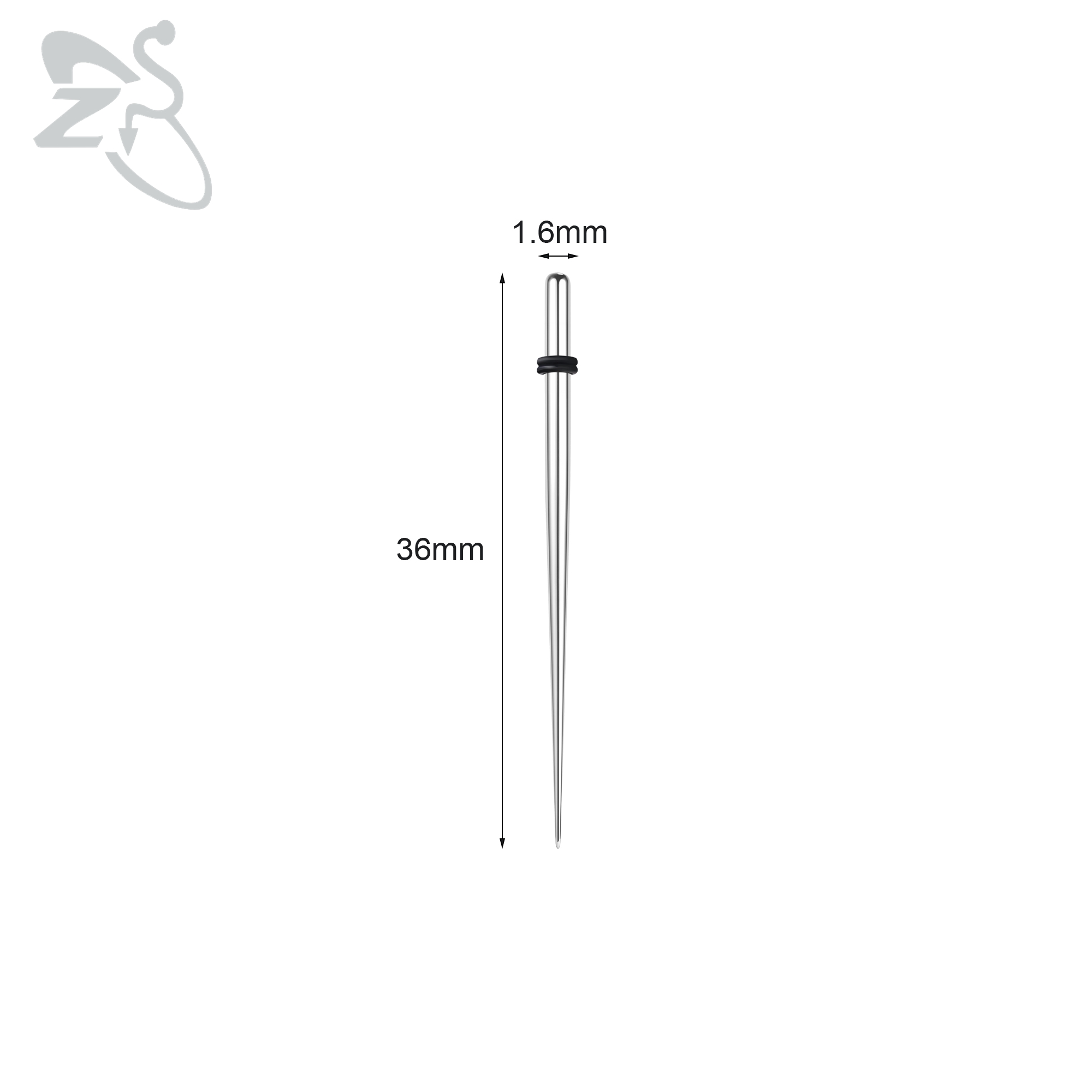 ZS 1 Piece 1.2-6MM Stainless Steel Ear Plug And Tu... – Grandado