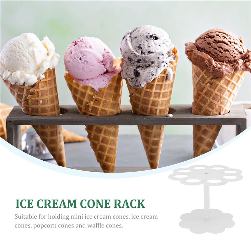 1Pc Ice Cream Cone Rack Crispy Cone Rack Ice Cream... – Grandado
