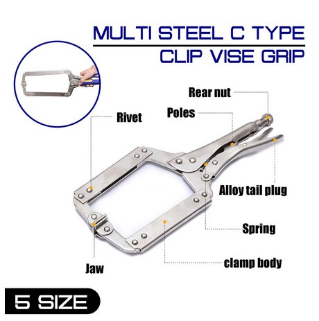 6/9/11/14/18 Inch Steel C Type Multi-function Clip... – Grandado