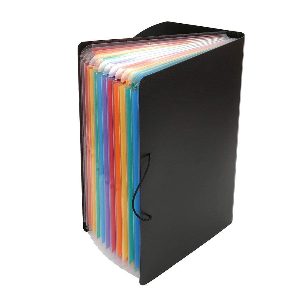 13 Pockets Expanding Files Folder A4 Expandable Po... – Vicedeal