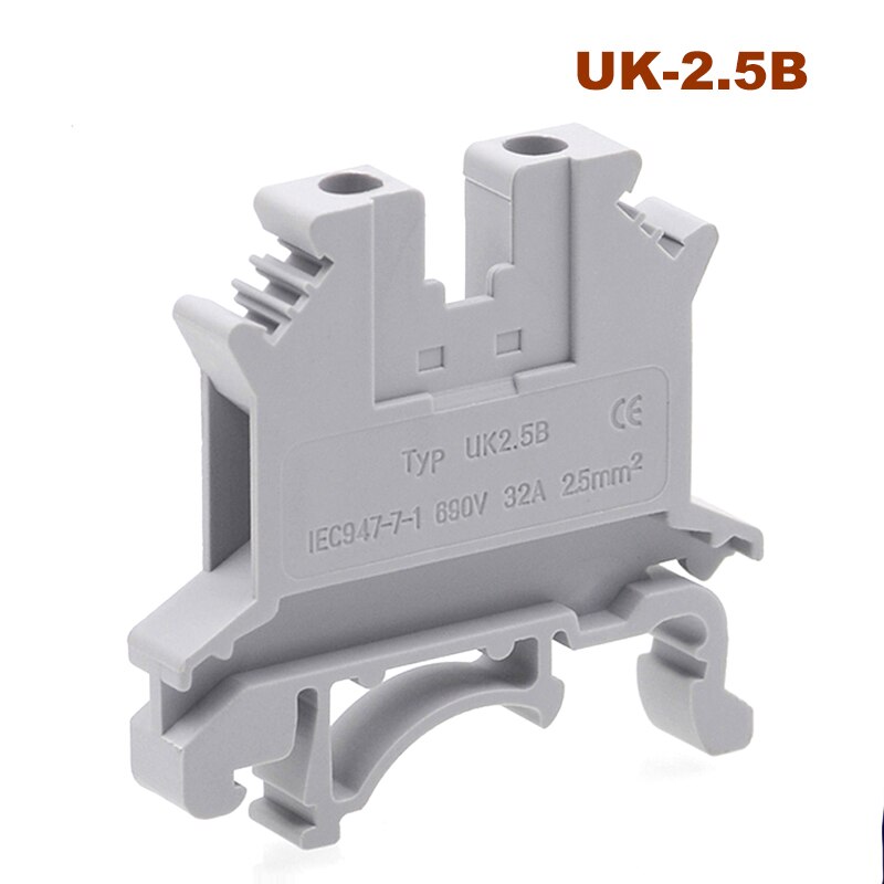 UK Din Rail Universal Screw Terminal Blocks Morset... – Vicedeal