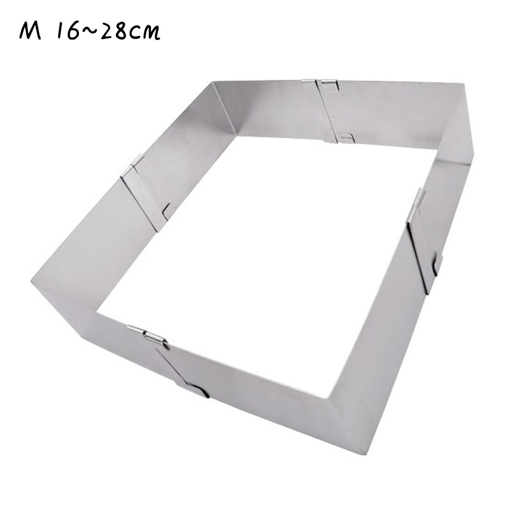 Rustfritt stål mousse kakering form firkantet kutt... – Grandado