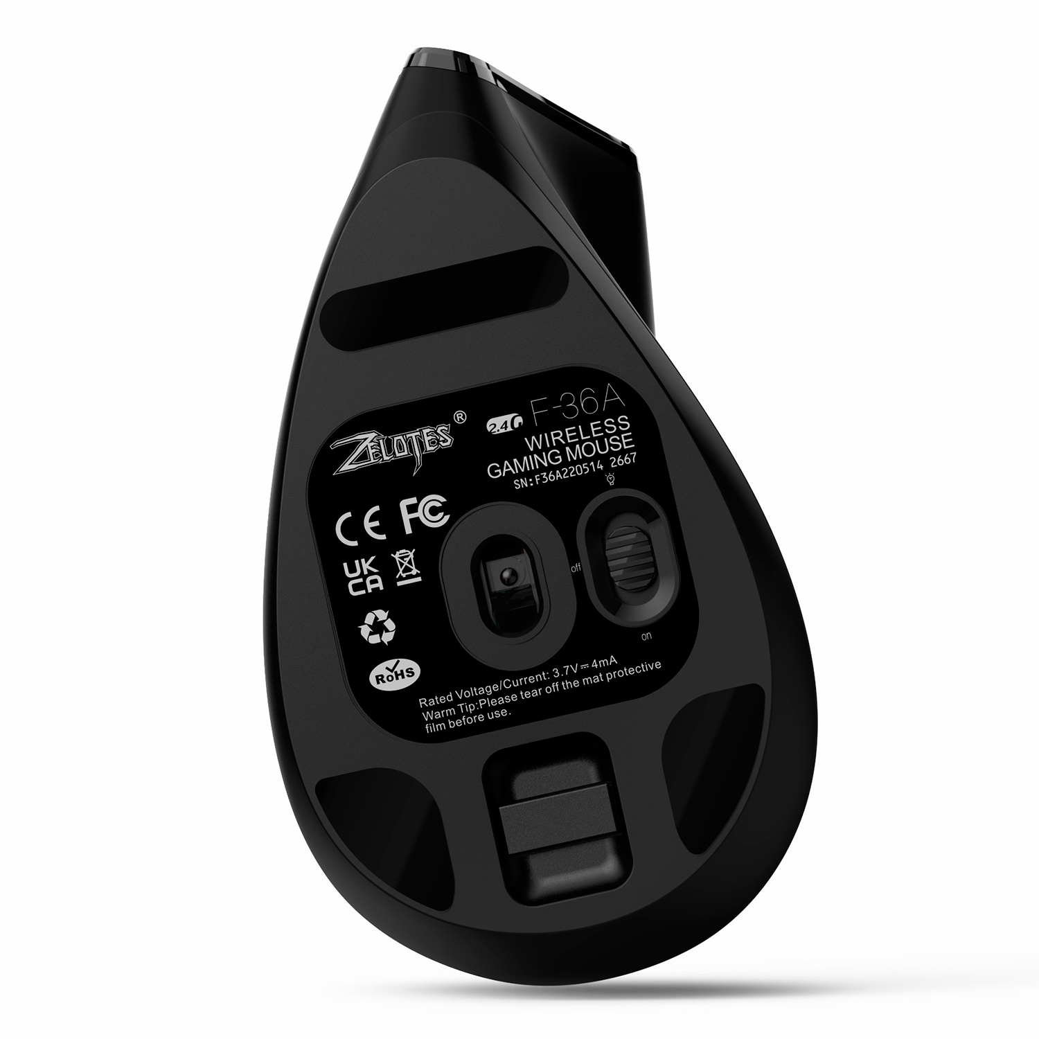 Zelotes f -36a 2.4g trådløs mus med frakt, blu-str... – Grandado