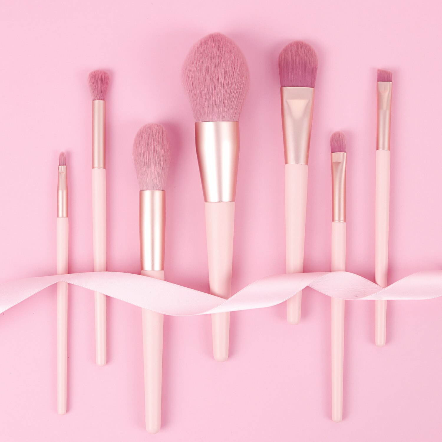 7Pc/12Pc Make-Up Borstel Roze Kleur Borstel Set Fo... – Vicedeal