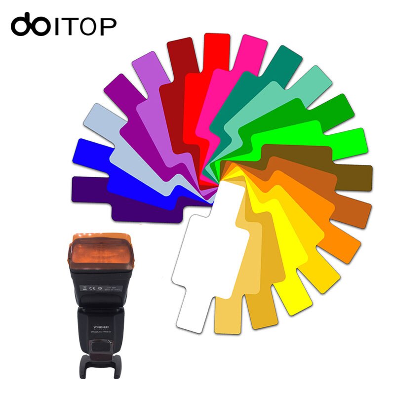 DOITOP 20 Color Photographic Color Gels Filter Car... – Vicedeal