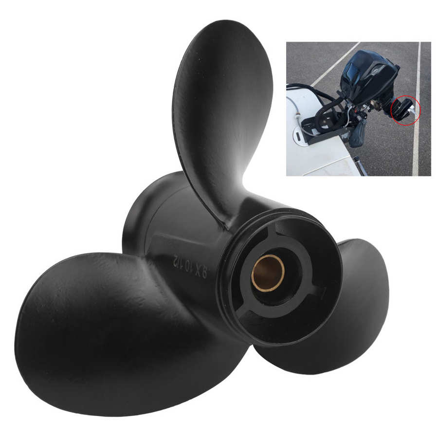 Aluminum Alloy Propeller 9x10-1/2in Outboard Prope... – Grandado