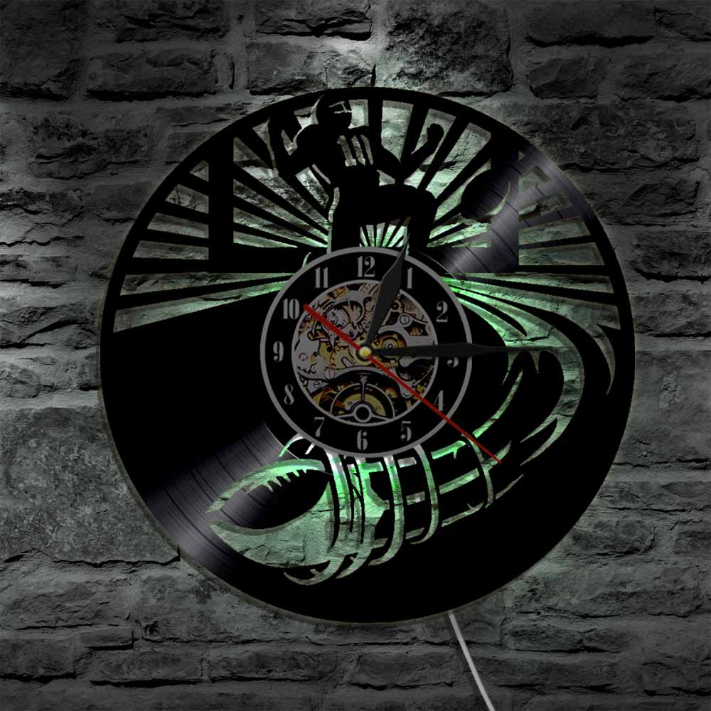 American Football Wall Clock Rugby Football Vintag... – Vicedeal