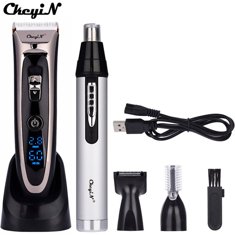 LCD Digital Hair Trimmer Adjustable Ceramic Blade ... – Vicedeal